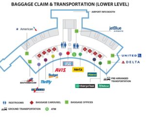JAX Airport Map - Jacksonville International Airport(JAX)