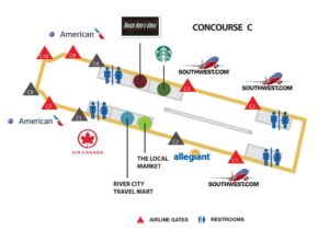 JAX Airport Map - Jacksonville International Airport(JAX)