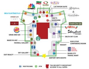 JAX Airport Map - Jacksonville International Airport(JAX)